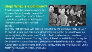 CAMBRIDGE A2 HISTORY: THE SECRETARIAT AND LENIN SUCCESSION | PPT ...