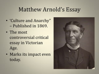 Culture and Anarchy in Today's Society | PPTX