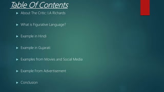 Figurative Language with various Examples | PPTX