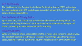 What Is Live Tracker? Exploring Location Tracking Technology | PPTX