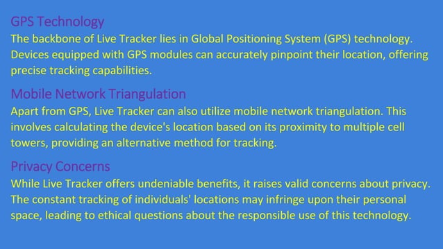 What Is Live Tracker? Exploring Location Tracking Technology | PPTX ...