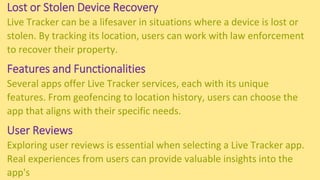 What Is Live Tracker? Exploring Location Tracking Technology | PPTX