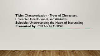 power point presentation-The heart of storytelling. | PPTX