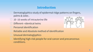 Dermatoglyphics | PPTX