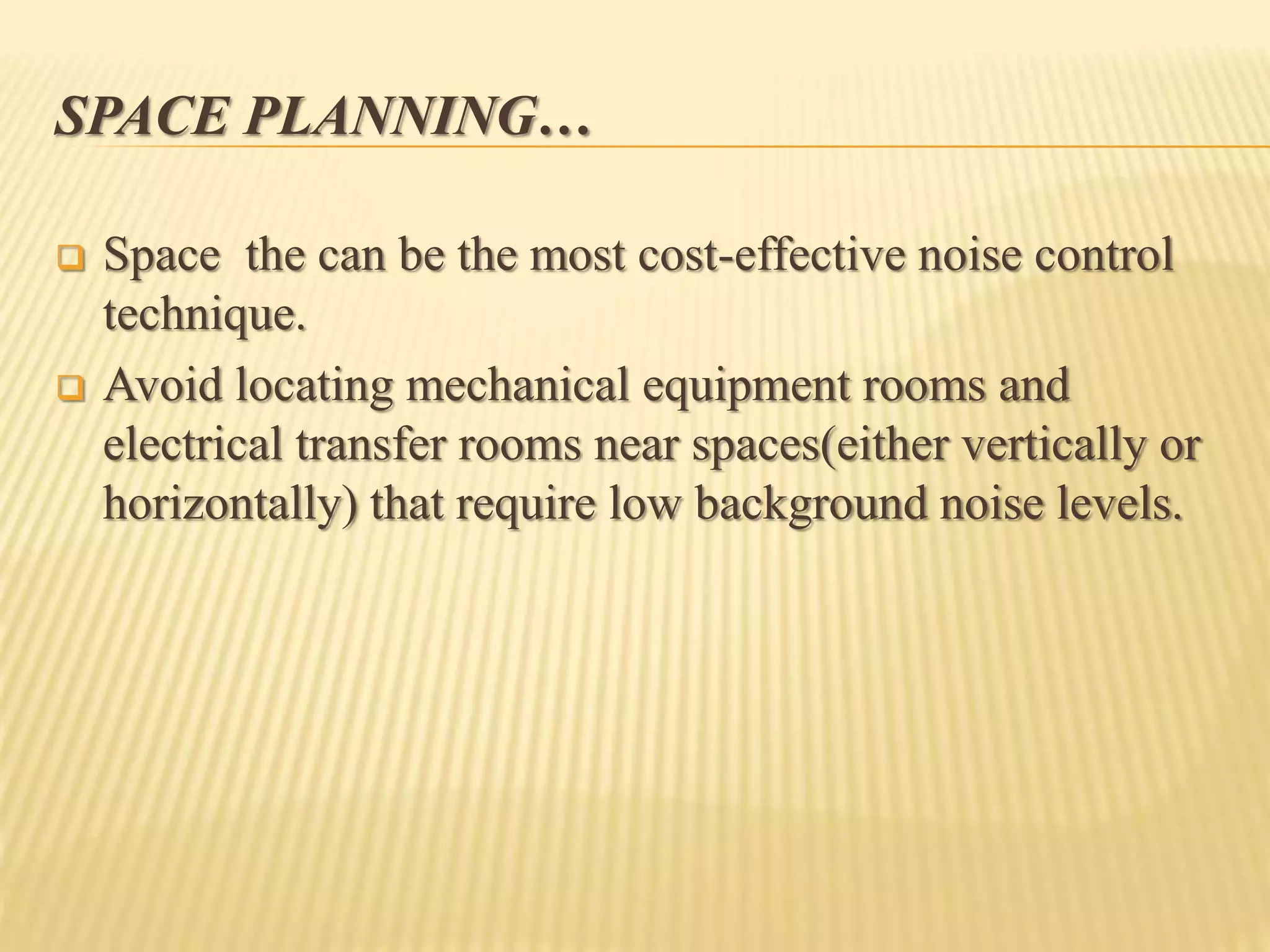 NOISE CONTROL OF BUILDINGS | PPTX
