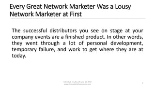Every Great Network Marketer Was a Lousy Network Marketer at First ...