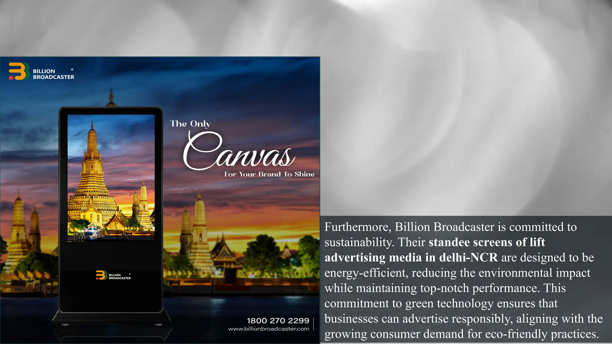 Billion Broadcaster Standee Screen Advertising Revolutionizing Brand ...