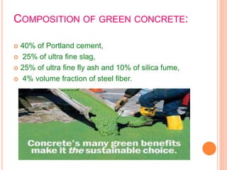 Advancement of concrete technology | PPTX