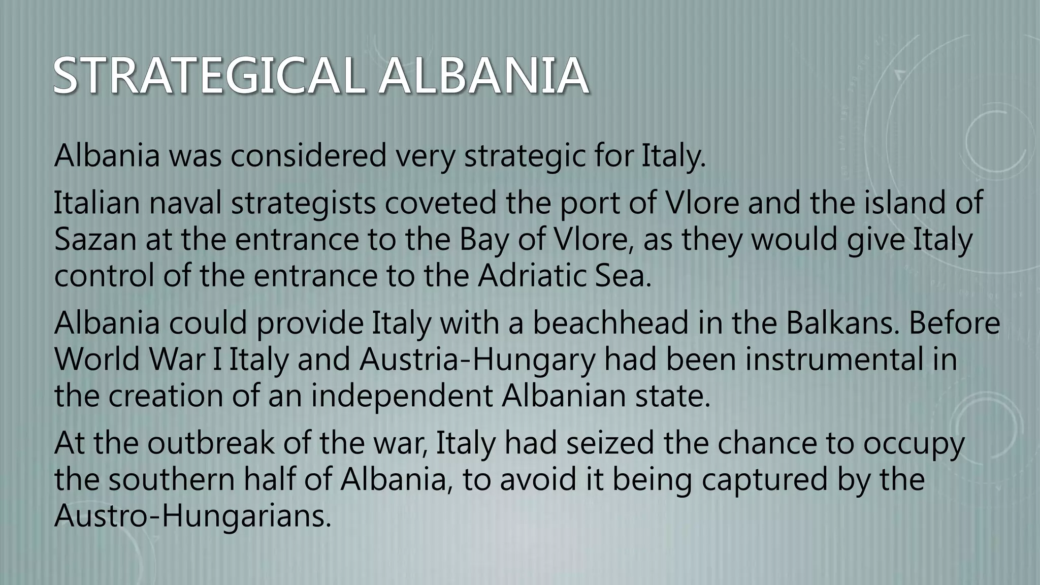 CAMBRIDGE AS HISTORY: THE ITALIAN INVASION OF ALBANIA 1939 | PPTX