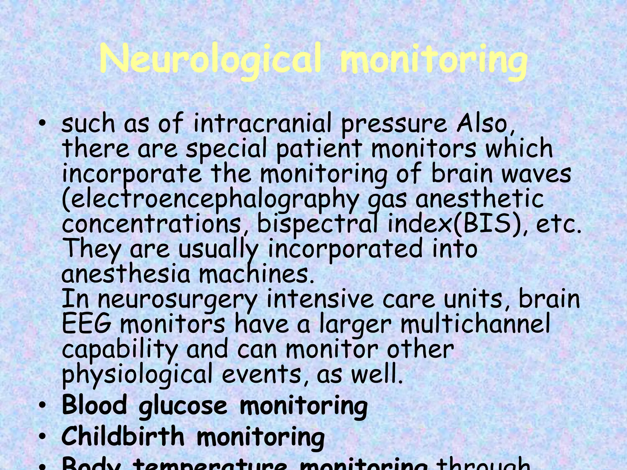 medical monitering | PPTX