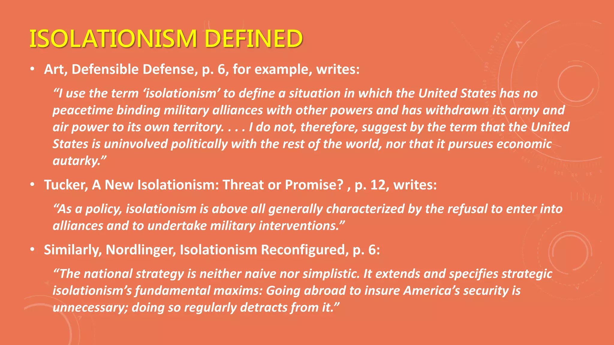 CAMBRIDGE AS HISTORY: USA AND ISOLATIONISM | PPTX | Political Issues ...