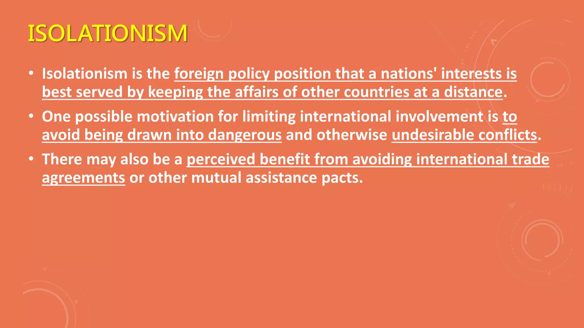 CAMBRIDGE AS HISTORY: USA AND ISOLATIONISM | PPTX | Political Issues ...