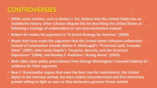 CAMBRIDGE AS HISTORY: USA AND ISOLATIONISM | PPT