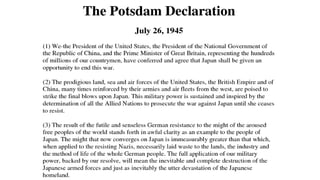 CAMBRIDGE A2 HISTORY: POTSDAM CONFERENCE. THE ISSUES AND HOW THEY WERE ...