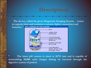 BIOMEDICAL INSTRUMENTATION PILL CAMERA | PPT | Digestive Disorders ...