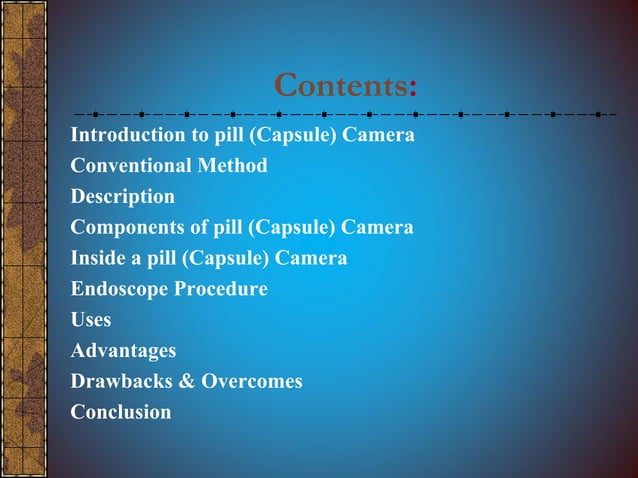 BIOMEDICAL INSTRUMENTATION PILL CAMERA | PPT | Digestive Disorders | Diseases and Conditions