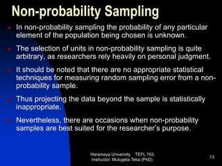 PPT 7 SAMPLING.ppt sampling an dsampling techniques | PPT