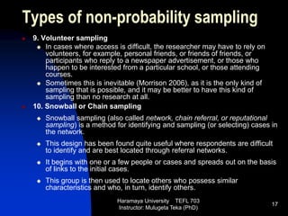 PPT 7 SAMPLING.ppt sampling an dsampling techniques | PPT