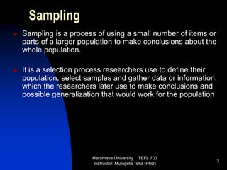 PPT 7 SAMPLING.ppt sampling an dsampling techniques | PPT