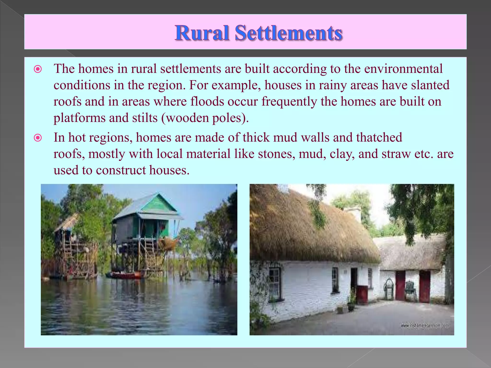 Ppt 7th human environment settlement | PPTX