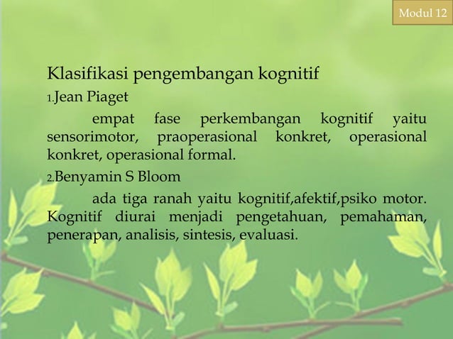 PAUD 4101 Metode Pengembangan Kognitif Modul 8.ppt