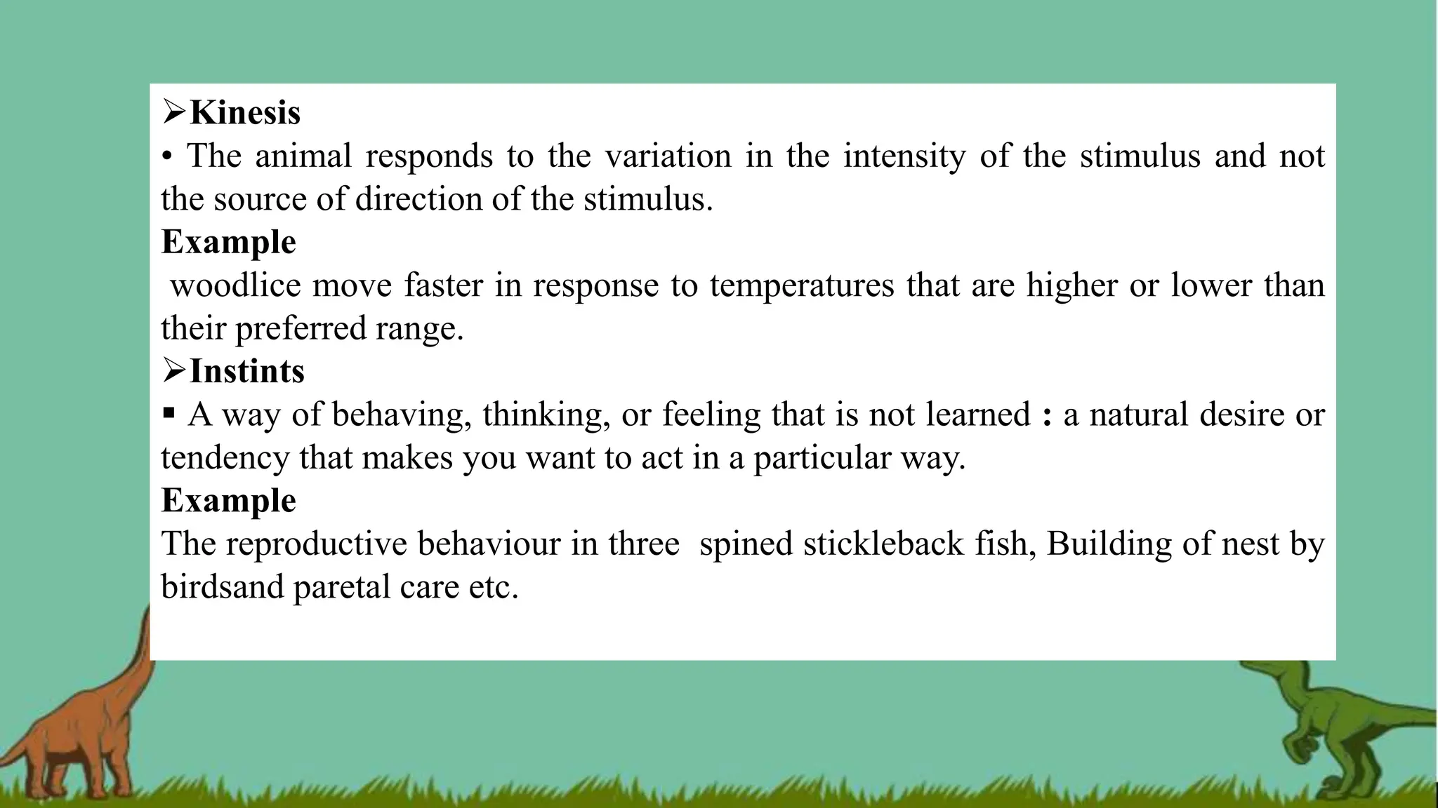 animal behaviours and its types with examples | PPTX