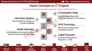PhD Projects in IT Research Assistance | PPT