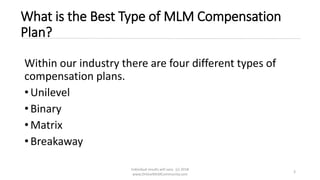 What is the Best Type of MLM Compensation Plan? | PPT