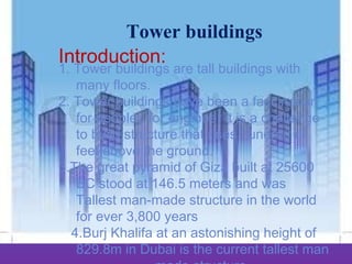 TOWER BUILDINGS | PPT