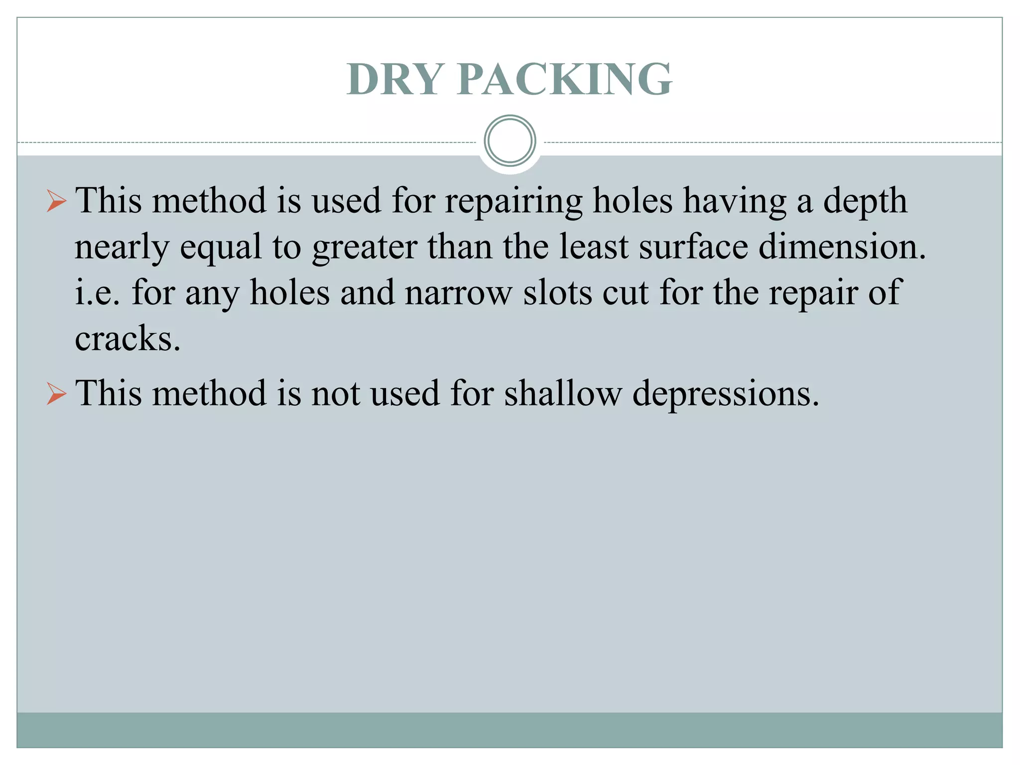 REPAIRING WORKS FOR CRACKS | PPTX