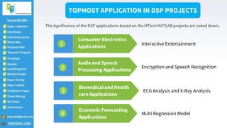 MTech DSP Projects MATLAB | PPT