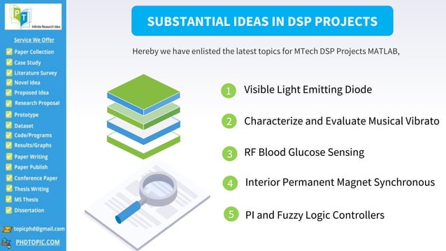 MTech DSP Projects MATLAB | PPT