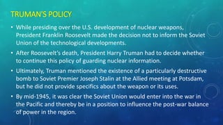 CAMBRIDGE A2 HISTORY: NUCLEAR DIPLOMACY | PPTX | Arms & Ammunition ...