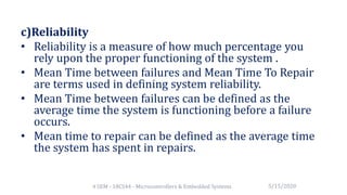 Quality attributes of Embedded Systems | PPT