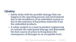 Quality attributes of Embedded Systems | PPT