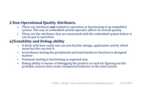 Quality attributes of Embedded Systems | PPT