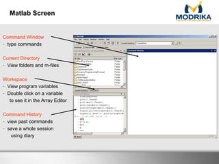 Introduction to Matlab for finance-Modrika | PPT