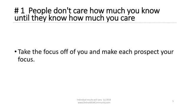 10 Things Every MLM Rep Should Know | PPT