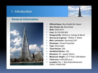 The World Tallest Tower Building | PPTX