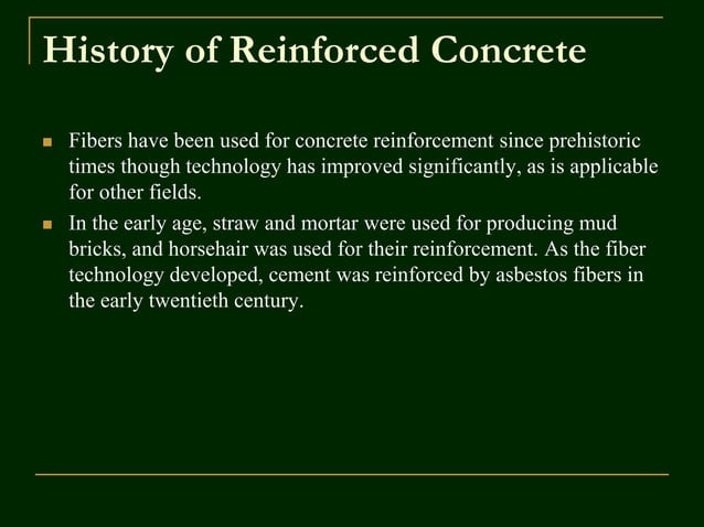 FIBER REINFORCED CONCRETE | PPT
