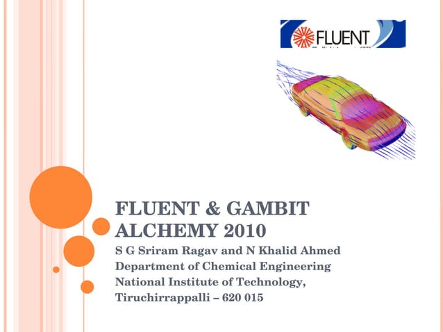 Fluent and Gambit Workshop | PPT
