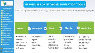 Network Simulation Tools Projects | PPTX | Simulation Video Games ...