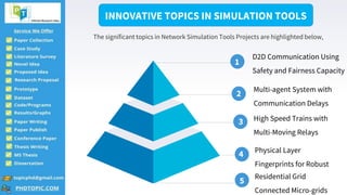 Network Simulation Tools Projects | PPTX