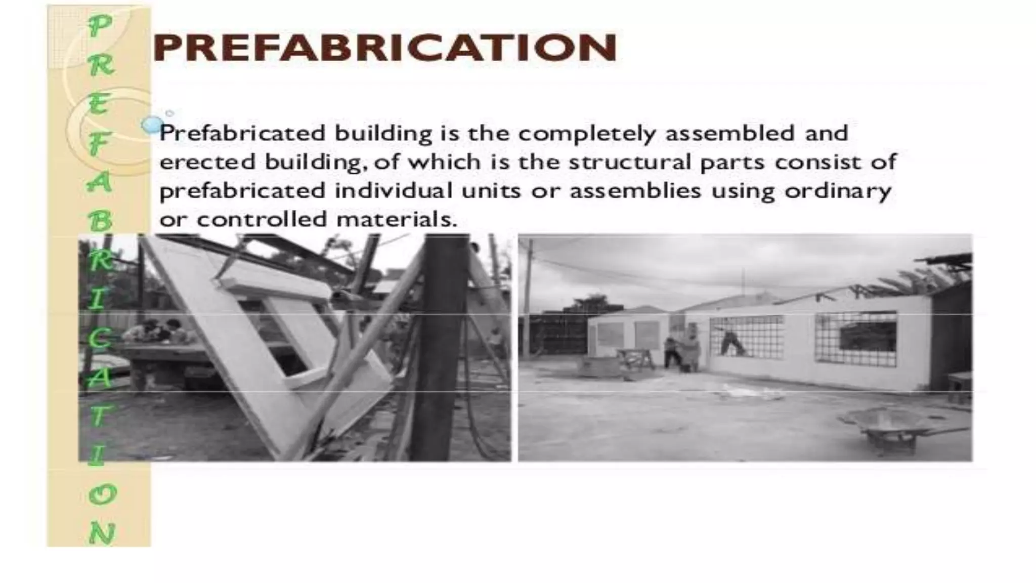 PREFABRICATION BUILDING | PPTX