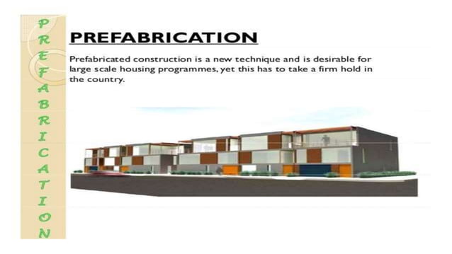 PREFABRICATION BUILDING | PPTX | Construction Industry | Industries