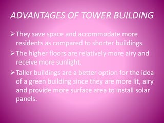 TOWER BUILDINGS IN THE WORLD | PPTX