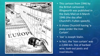Iron Curtain Political Cartoon
