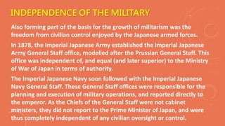 CAMBRIDGE AS HISTORY: JAPAN MILITARISM | PPTX