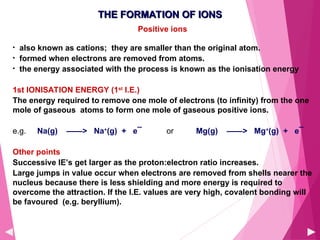The Ionic Model and formation of ionic compounds | PPT