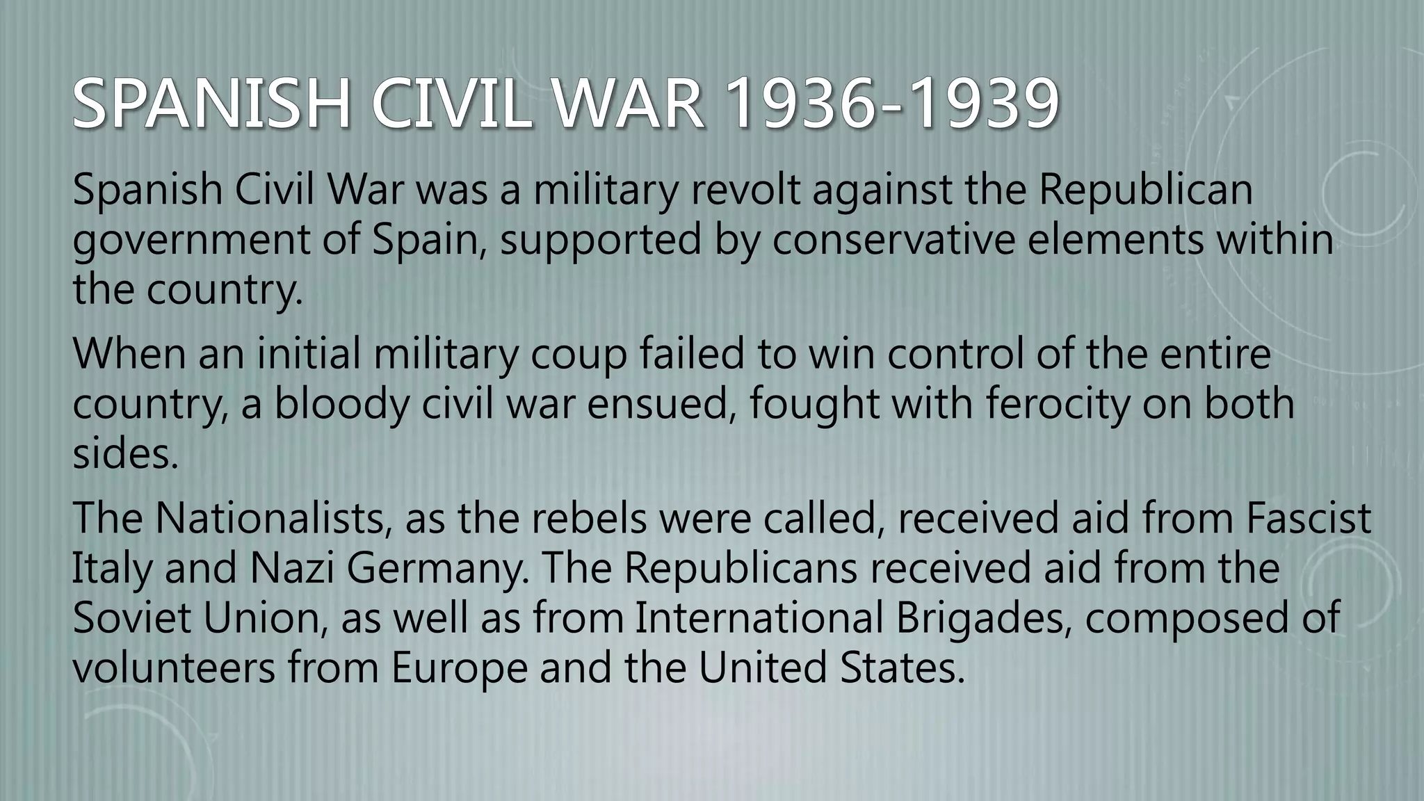 CAMBRIDGE AS HISTORY: SPANISH CIVIL WAR | PPTX